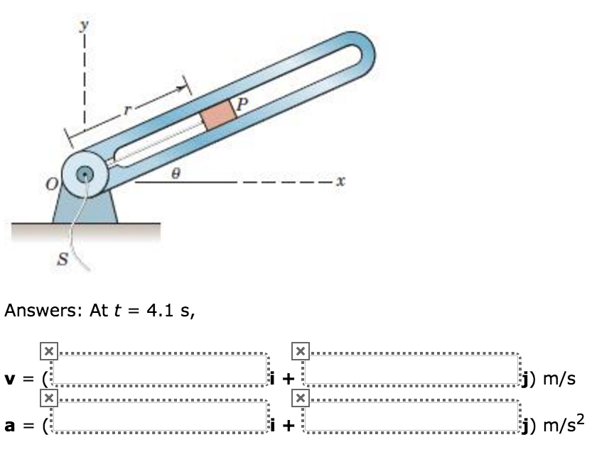Solved The slider P can be moved inward by means of the | Chegg.com