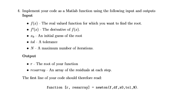 Solved 1. Write a pseudocode of the bisection algorithm for | Chegg.com