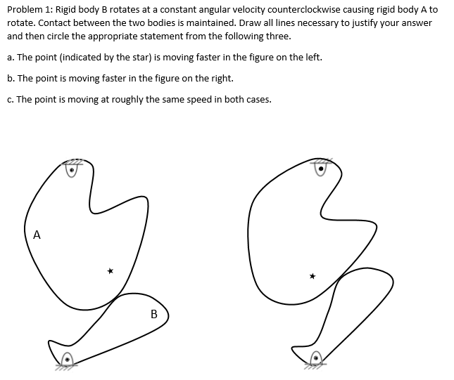 Solved Rigid body B rotates at a constant angular velocity | Chegg.com