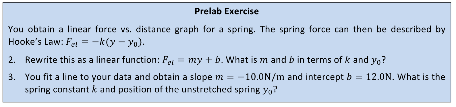 Solved You obtain a linear force vs. distance graph for a | Chegg.com