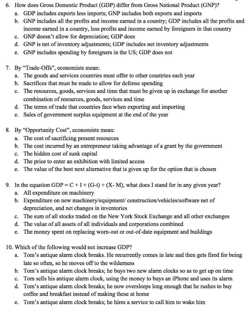 Solved 6 How Does Gross Domestic Product GDP Differ From Chegg Solved 6 How Does Gross Domestic Product GDP Differ From Chegg