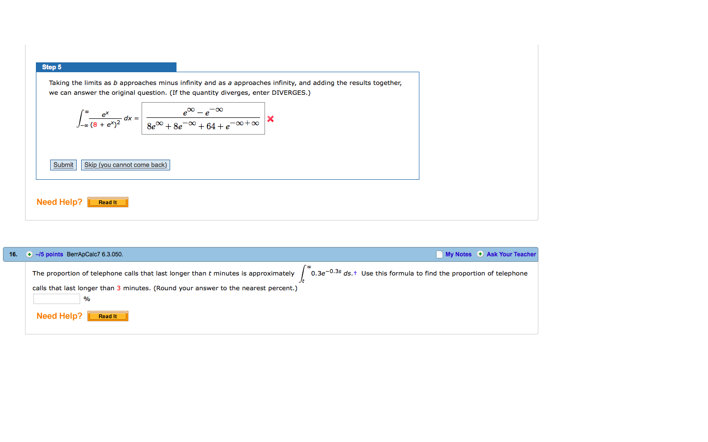 Solved Taking the limits as b approaches minus infinity and | Chegg.com