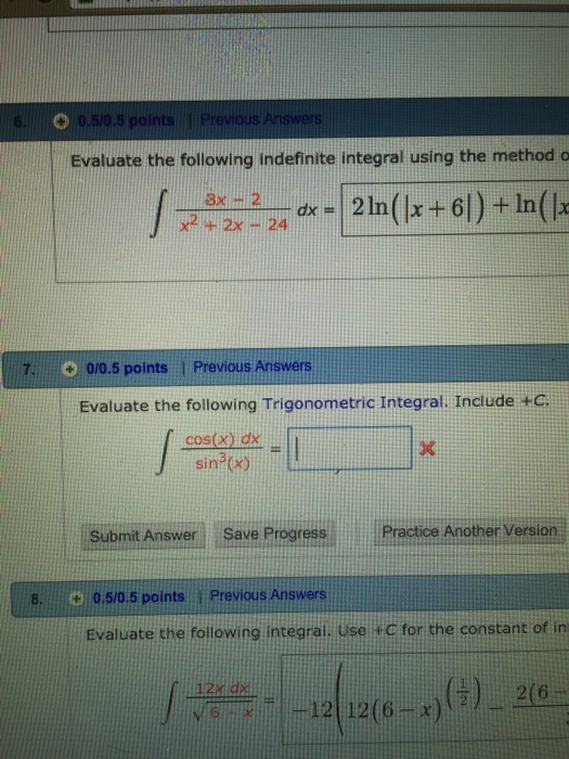 Solved Evaluate the following Indefinite Integral using the | Chegg.com Solved Evaluate the following Indefinite Integral using the | Chegg.com