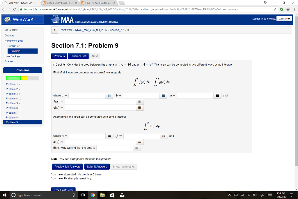 Solved D WeBworK : Lytvak-MAT × e Chegg Study I Guided s: x | Chegg.com