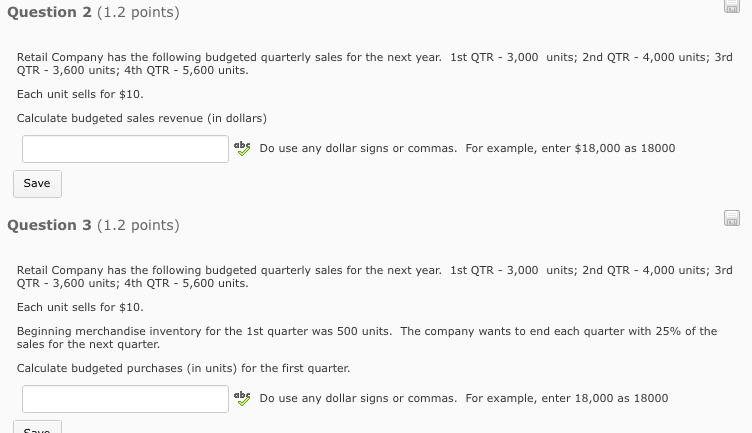Solved Question 1 (1.2 points) For each statement indicate | Chegg.com