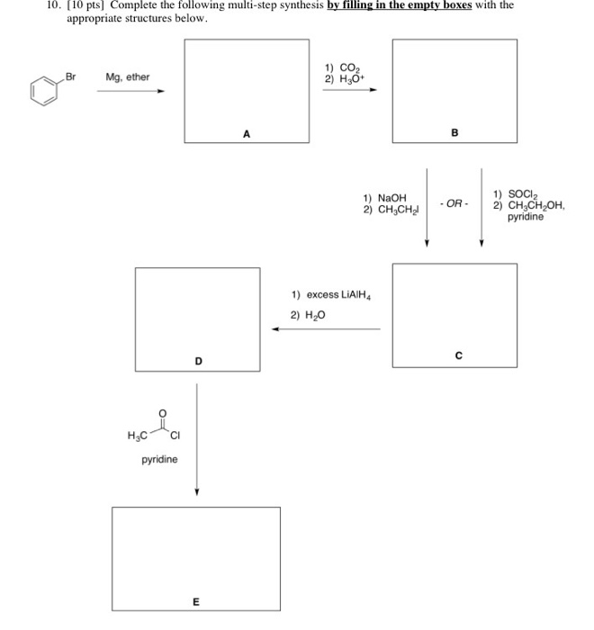 Solved Complete the following multi-step synthesis by | Chegg.com