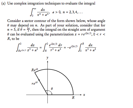 Solved (a) Use complex integration techniques to evaluate | Chegg.com Solved (a) Use complex integration techniques to evaluate | Chegg.com