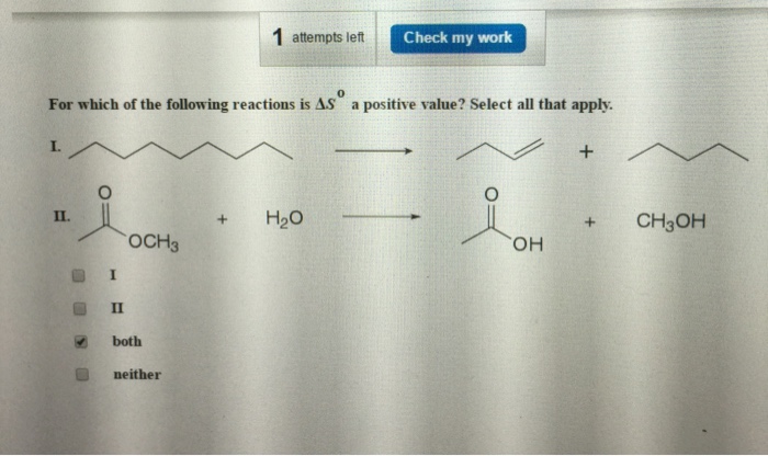 Solved For which of the following reactions is Delta S | Chegg.com
