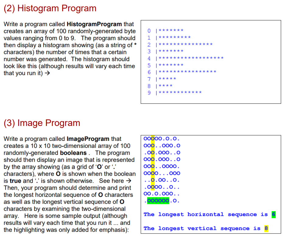 Solved 2 Histogram Program Write A Program Called