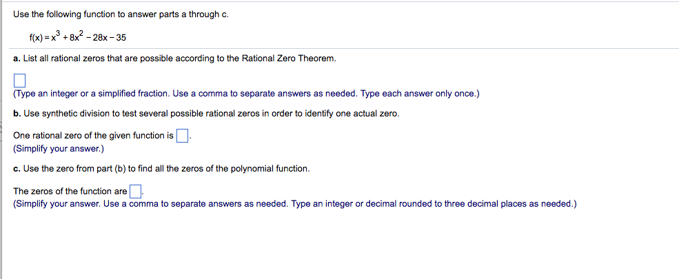 Solved Use the following function to answer parts a through | Chegg.com