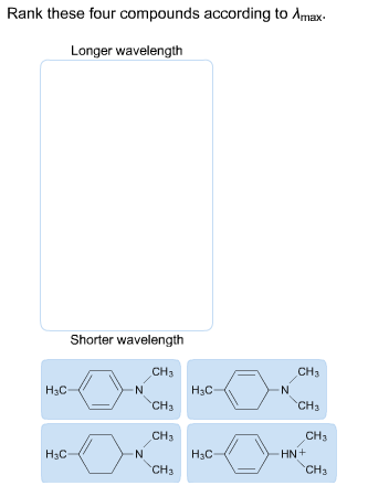 Solved Rank these four compounds according to lambda max. | Chegg.com