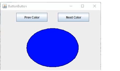 Solved JAVA language! How to make the oval change color from | Chegg.com