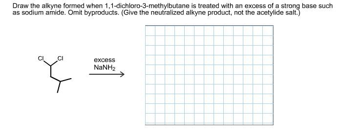 Solved Draw the alkyne formed when | Chegg.com