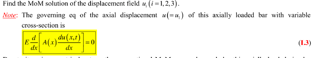 Solved Figure 1.2 shows a truncated conical bar of length L | Chegg.com