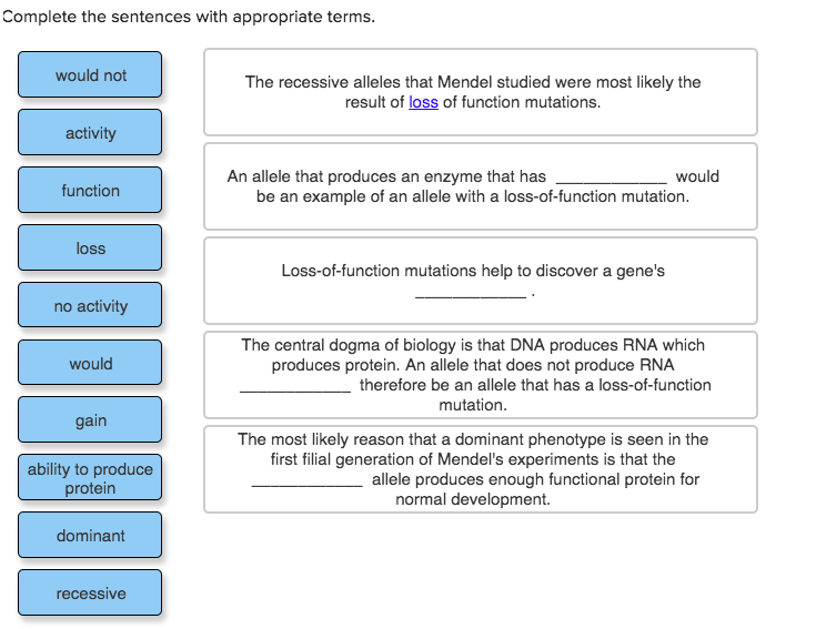Solved Complete the sentences with appropriate terms would | Chegg.com