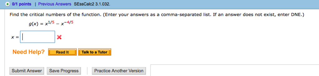 Solved Find the critical numbers of the function. (Enter | Chegg.com