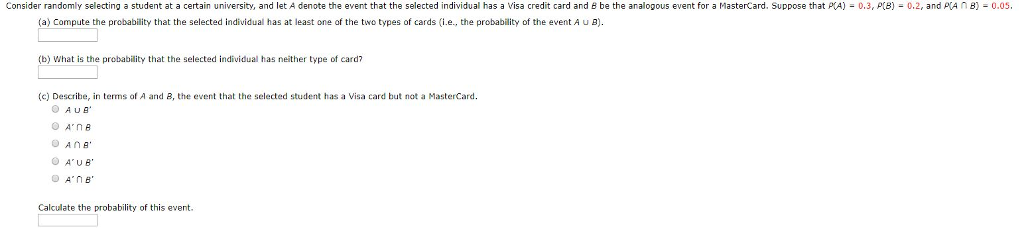Solved Consider randomly selecting a student at a certain | Chegg.com