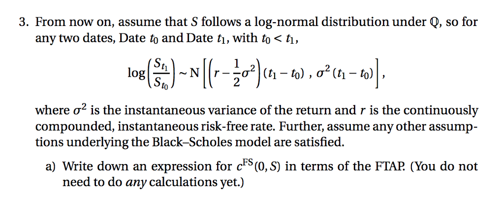 II. PRICING A FORWARD-START OPTION This question | Chegg.com