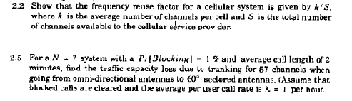 Solved Show that the frequency reuse factor for a cellular | Chegg.com