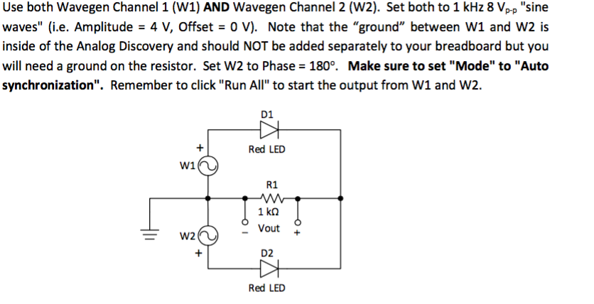 Solved Use both Wavered Channel 1 (W1) AND Wavered Channel 2 | Chegg.com
