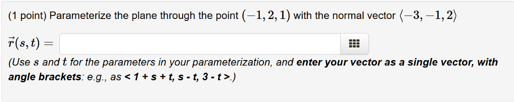 Solved (1 point) If a parametric surface given by ri (u, ) | Chegg.com