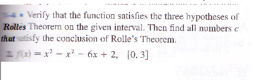 Solved Verify that the function satisfies the three | Chegg.com