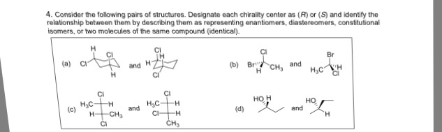 Solved Consider the following pairs of structures. Designate | Chegg.com