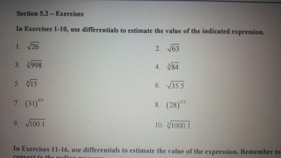 Solved Section 5.2- Exercises In Exercises 1-10, use | Chegg.com