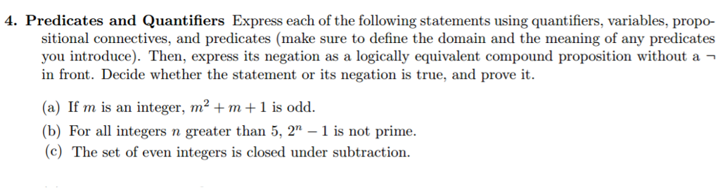 Solved Express each of the following statements using | Chegg.com