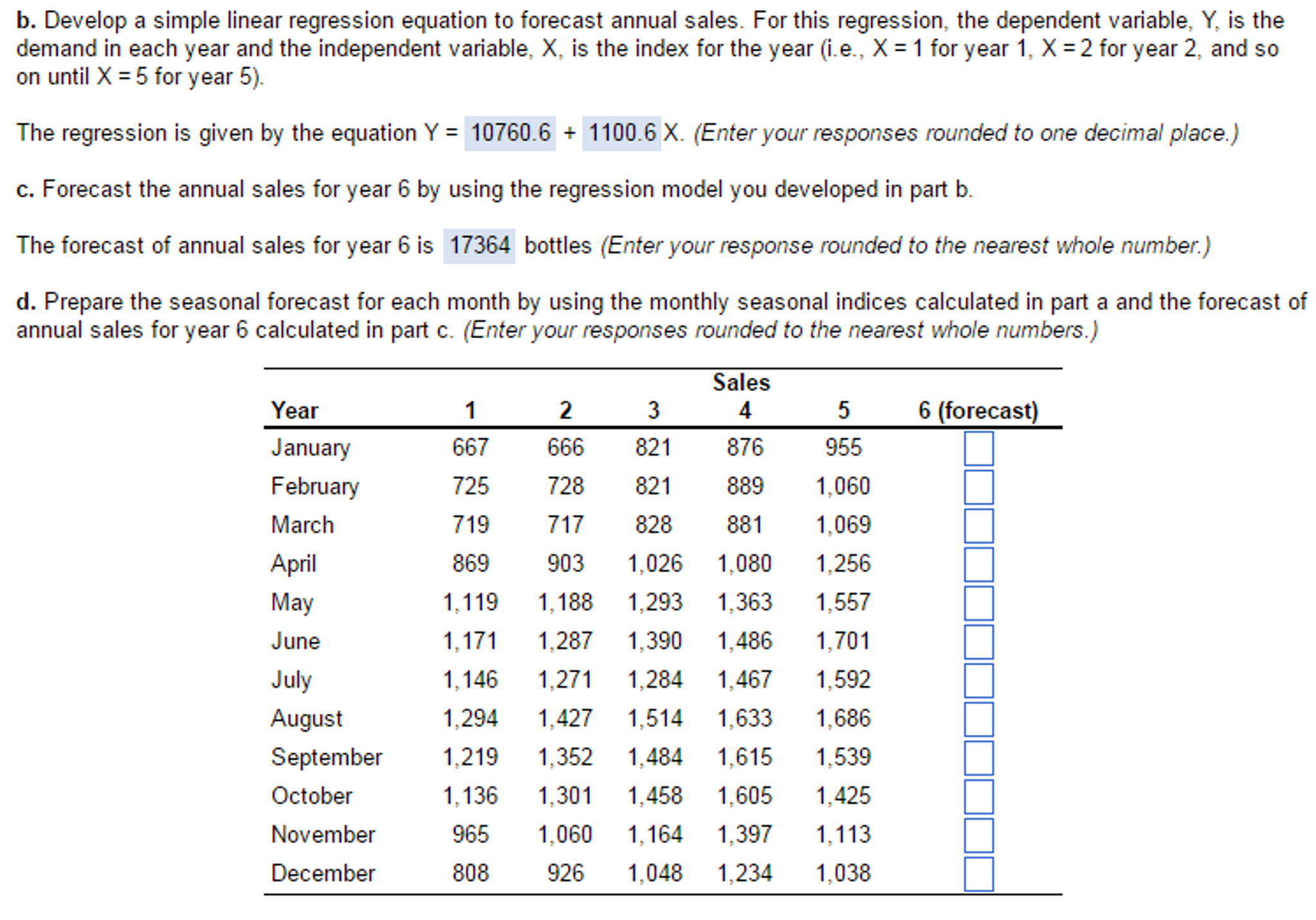 Solved Using The Multiplicative Seasonal Method Calculate Chegg