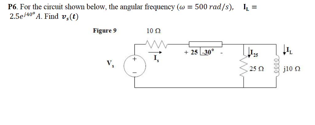 Solved For the circuit shown below, the angular frequency | Chegg.com