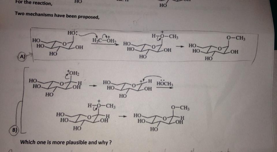 Solved For the reaction, two mechanisms have been proposed. | Chegg.com