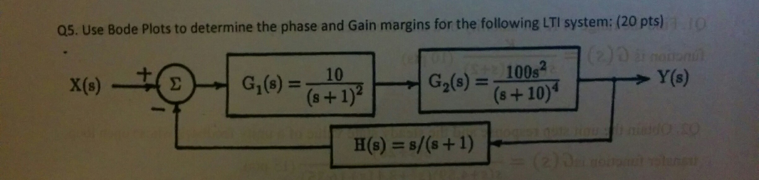 Solved as. use Bode plots to determine the phase and Gain | Chegg.com