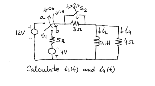 Solved Calculate iL(t) and iy(t) | Chegg.com