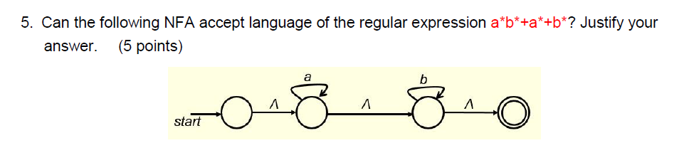 Solved Can the following NFA accept language of the regular | Chegg.com