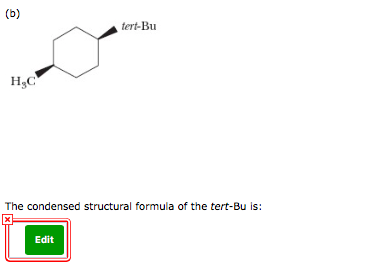 Solved tert-Bu HgC The condensed structural formula of the | Chegg.com