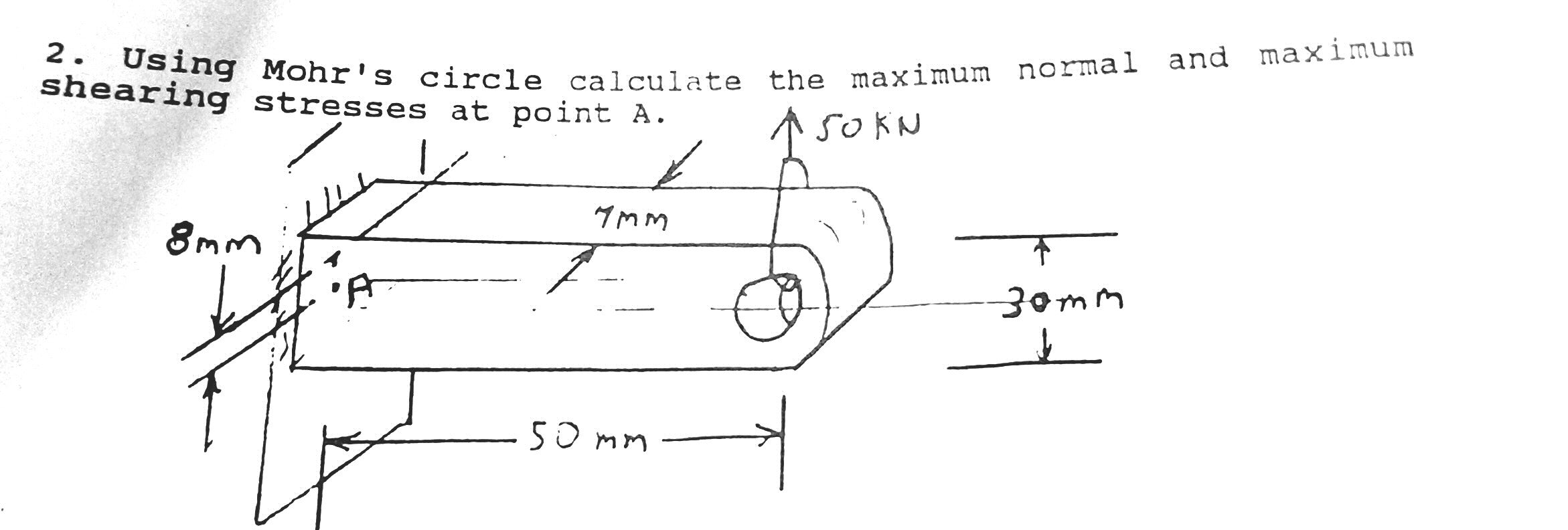 Using Mohr's circle calculate the maximum normal and | Chegg.com