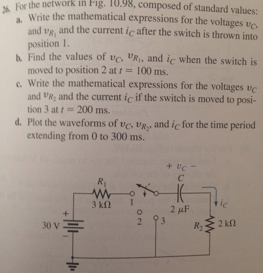 Solved a. write the mathematical expressions for the | Chegg.com