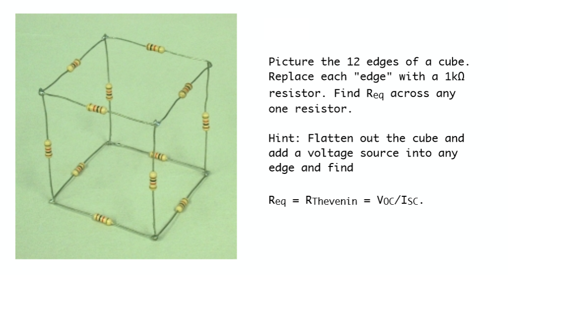Solved Picture the 12 edges of a cube. Replace each "edge" | Chegg.com