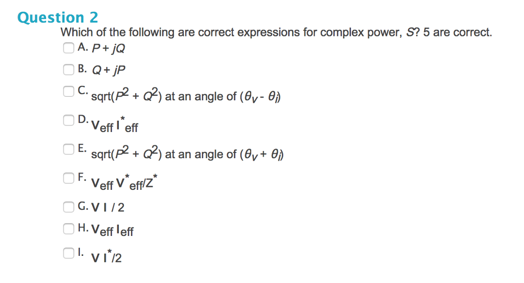 Solved Which of the following are correct expressions for | Chegg.com