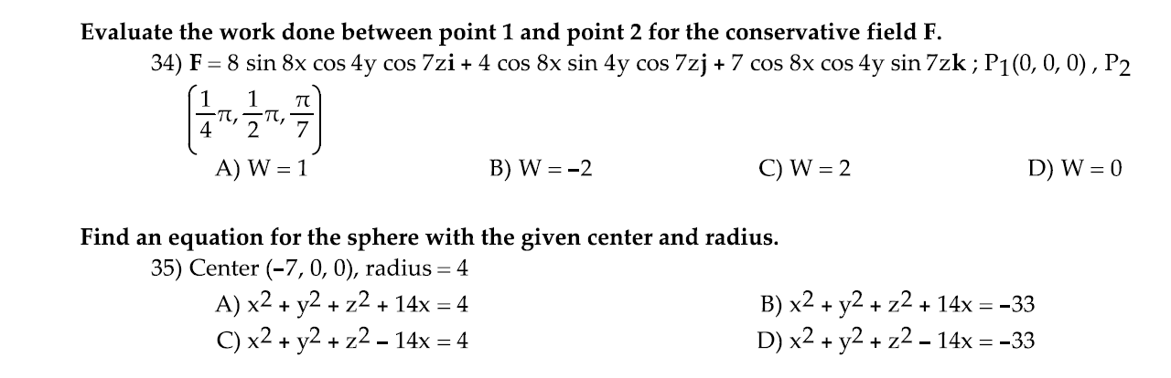 Solved Evaluate the work done between point 1 and point 2 | Chegg.com