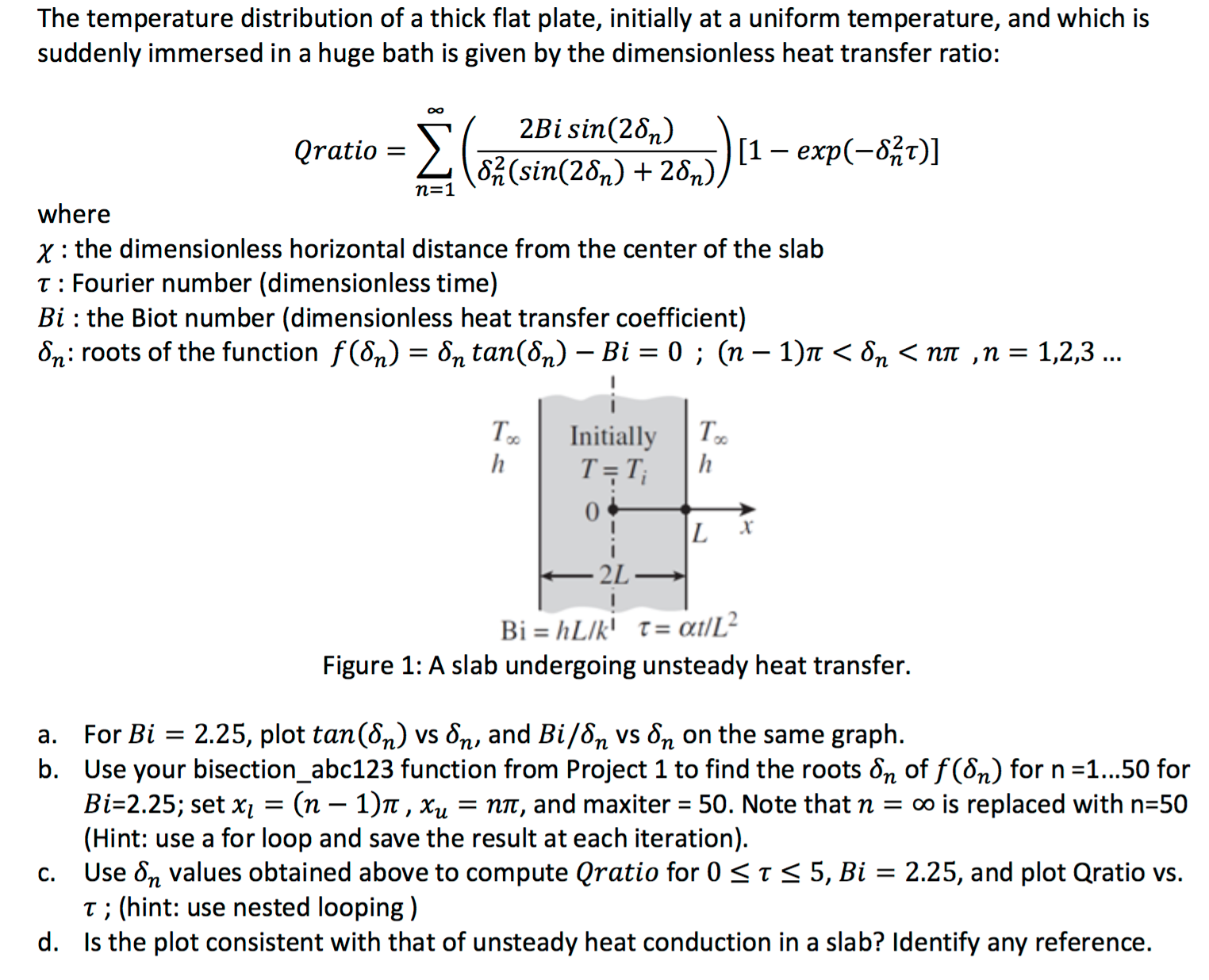 The temperature distribution of a thick flat plate, | Chegg.com