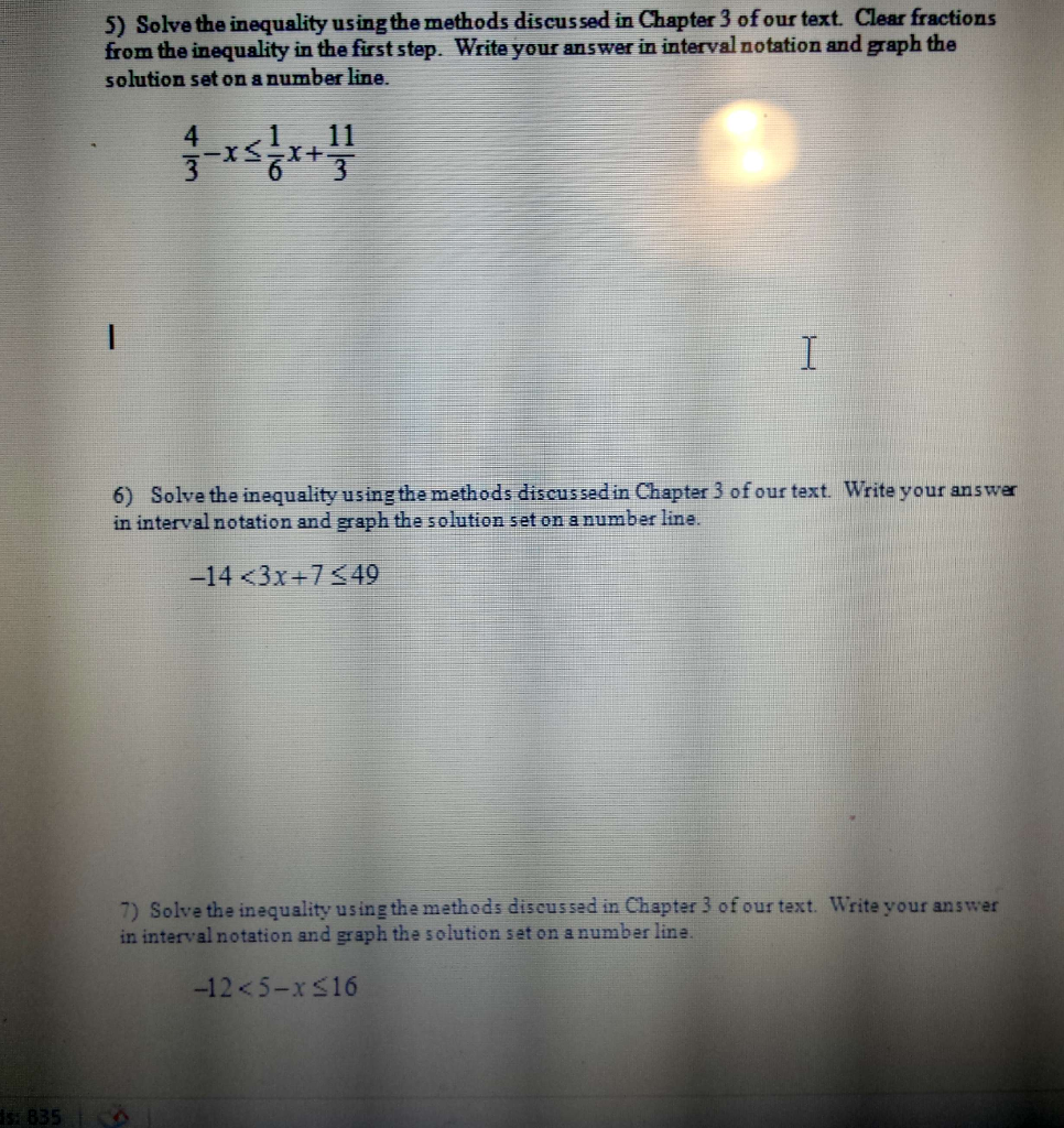Solved Solve the inequality using the methods discussed in | Chegg.com