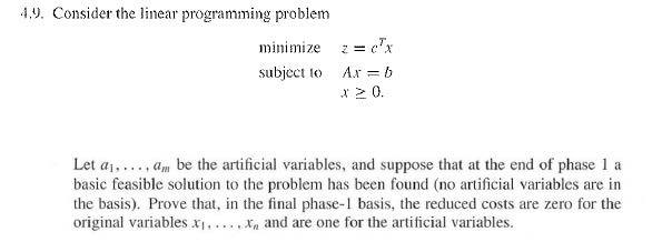 Solved: Consider The Linear Programming Problem Let Be The... | Chegg.com
