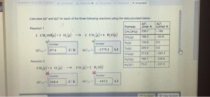 Solved Calculate delta S Solved Calculate delta S
