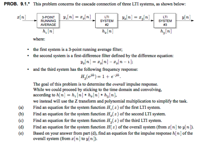 Solved This problem concerns the cascade connection of three | Chegg.com