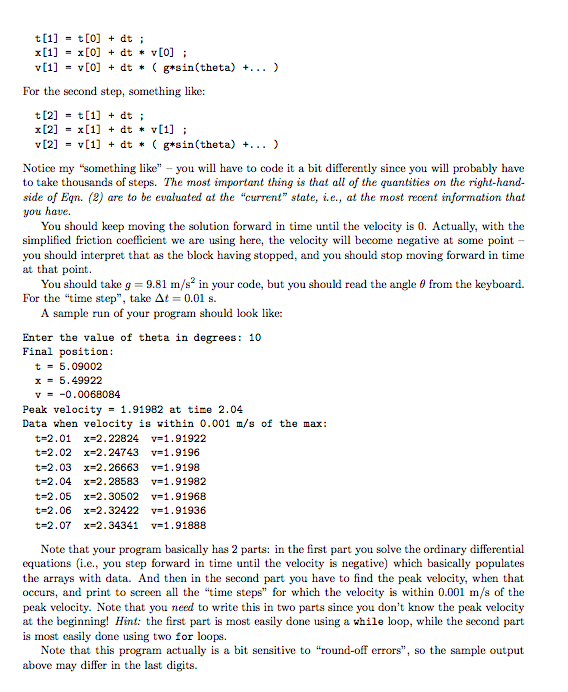 Consider a block of mass m that is placed on a plane | Chegg.com