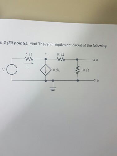 Solved Find Thevenin Equivalent circuit of the following | Chegg.com
