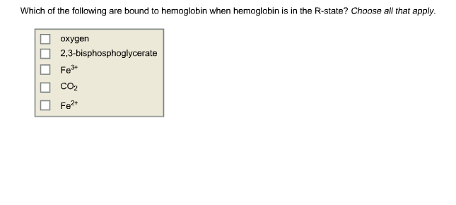 Solved Which of the following statements about hemoglobin | Chegg.com