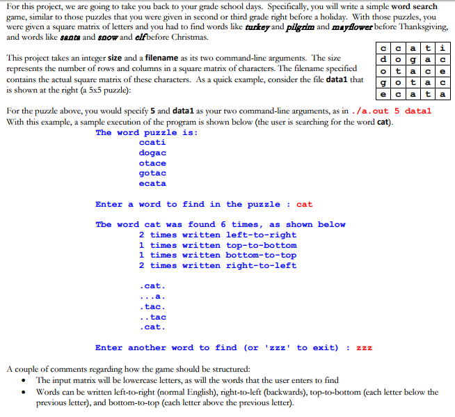 Solved For this project, we are going to take you back to | Chegg.com